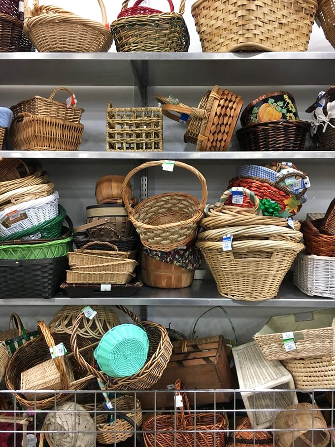 Basket heaven! From Easter egg hunts to picnic dreams, these woven wonders await their second chance at holding life's little treasures.