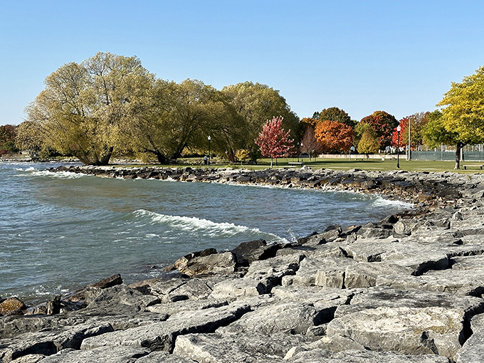 Bay View Park offers a front-row seat to Lake Huron's moods &ndash; from gentle lapping waves to dramatic whitecaps &ndash; all without the admission price of coastal tourist traps.
