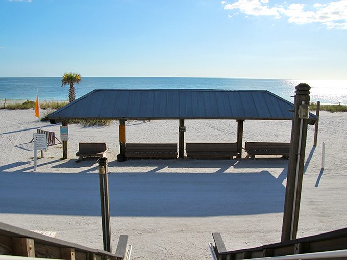 Beach pavilions that offer shade without blocking the million-dollar views &ndash; Florida's version of oceanfront real estate we can all afford to enjoy.