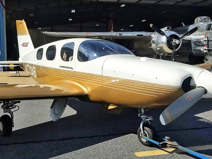 The Bellanca Skyrocket II showcases the elegant marriage of form and function that makes vintage aircraft so captivating to both engineers and dreamers.