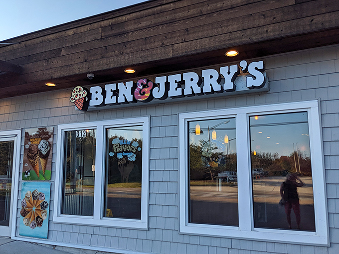 Even ice cream knows to dress casually in Sandbridge. Ben & Jerry's brings Vermont charm to Virginia shores, proving vacation calories don't count.