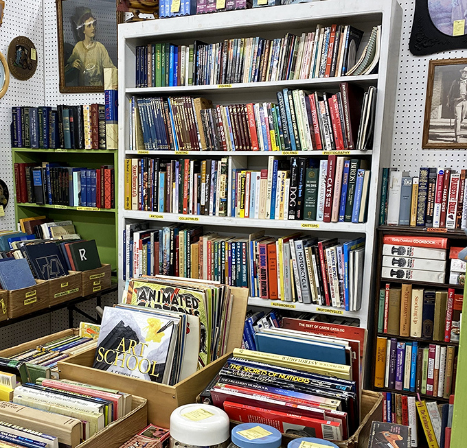 Bibliophiles beware: you'll need stronger willpower than mine to escape this literary labyrinth without armfuls of affordable reads.