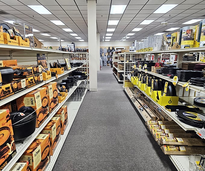 Tool heaven stretches as far as the eye can see. Even the most reluctant DIYer might suddenly feel inspired to build something.