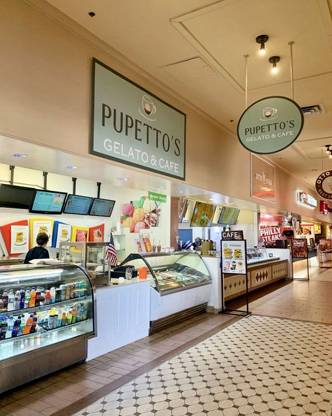 Pupetto's Gelato & Cafe serves up authentic Italian frozen treats that make you temporarily forget you're bargain hunting in the Arizona desert.