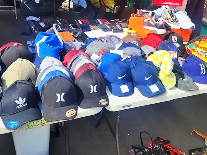 Baseball cap heaven! From Padres to Red Sox, your head's next fashion statement awaits—just don't let your team loyalty empty your wallet.