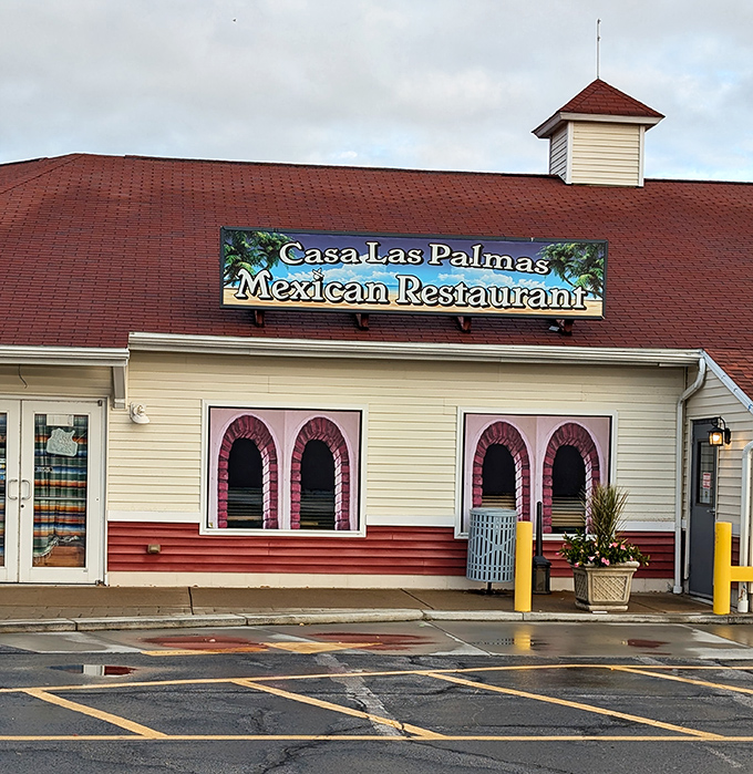 Casa Las Palmas brings a splash of Mexican flavor to Lake Erie's shores, with colorful architecture that stands out against Ohio's sometimes-gray skies.