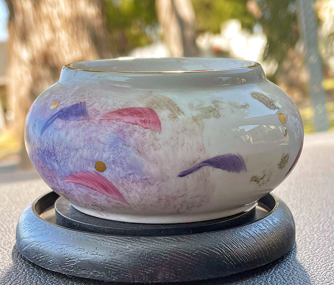 Delicate artistry in everyday objects: This ethereal ceramic bowl transforms morning cereal from a mundane necessity into a small ceremony worth savoring.