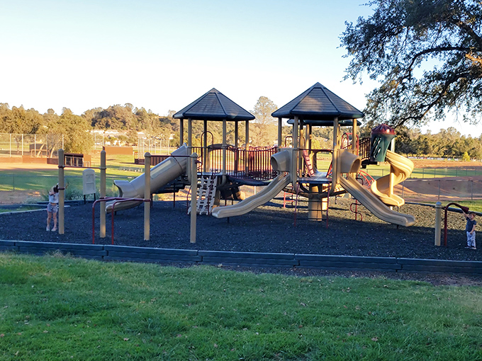 Howard Park's playground offers kids the original version of screen time&mdash;watching actual clouds move across the actual sky.