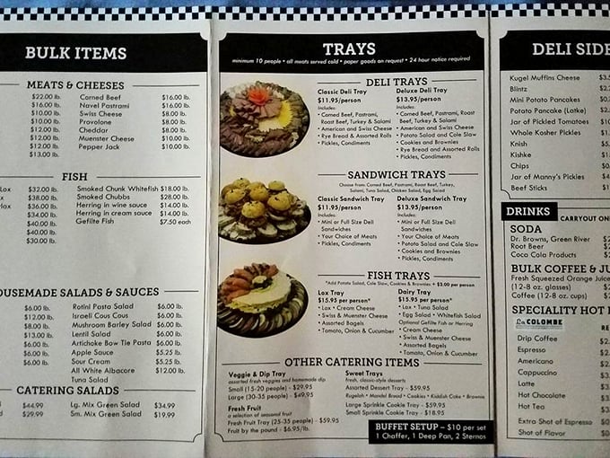 The menu board at Manny's isn't just a list of food&mdash;it's a roadmap to happiness, with delicatessen delights at every turn.