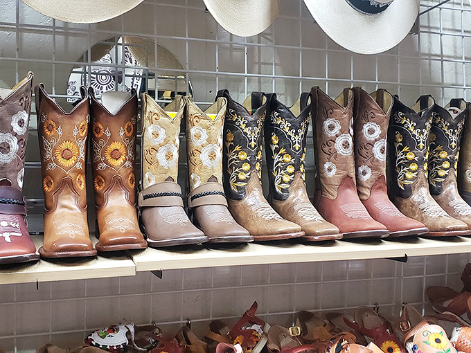 These aren't just boots&mdash;they're wearable art. Each pair tells a different story, from sunflower embroidery to intricate stitching worthy of a rodeo champion.