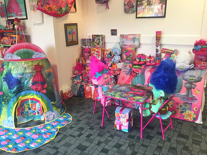 Modern DreamWorks trolls bring contemporary flair to this timeless celebration of colorful plastic happiness.