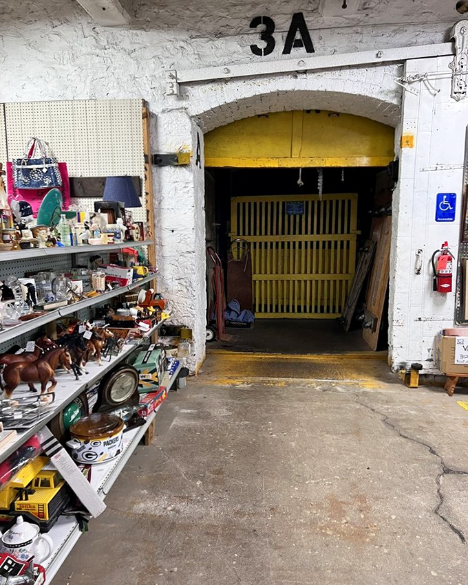 "3A" marks the spot! Like a scene from Indiana Jones, each numbered archway leads to another chamber of vintage wonders.