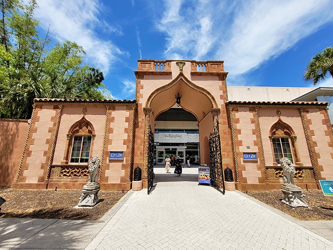 This Moorish-inspired gateway serves as a time machine disguised as architecture, transporting visitors from modern Florida to the glamorous 1920s.