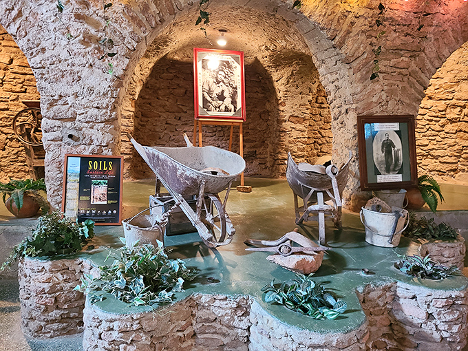 The humble tools that built an underground empire. Sometimes the most extraordinary achievements come from the simplest implements.