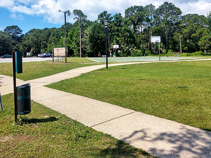 Ferry Park's winding pathways invite leisurely exploration. The perfect spot to contemplate life's big questions or just which seafood restaurant deserves your patronage tonight.