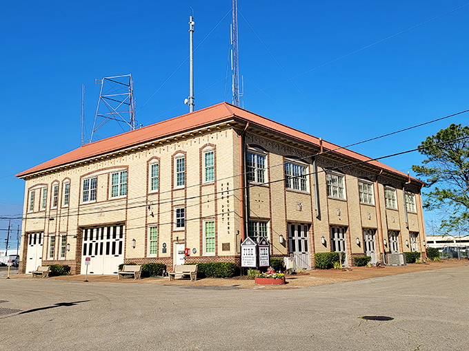 This classic fire station proves that some traditions never go out of style, just like good manners.