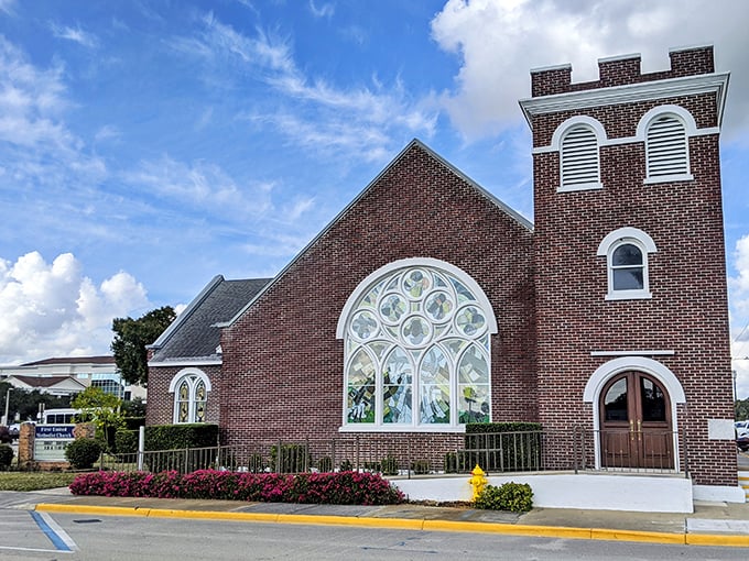 The First United Methodist Church's stunning architecture reminds you that small towns build big dreams too.