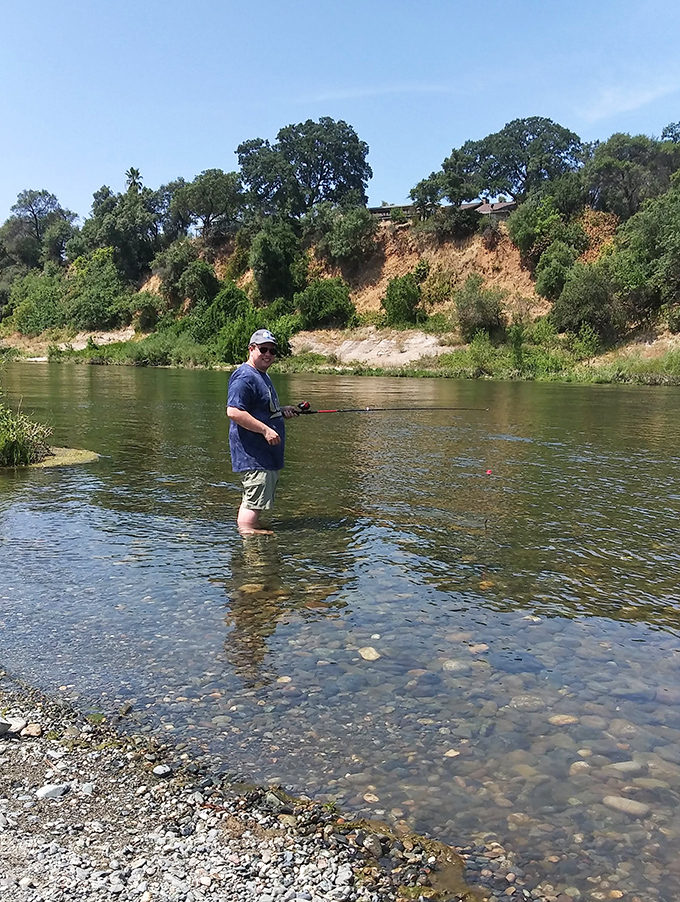 The Feather River offers a meditative escape where anglers practice the zen art of fly fishing. The only "urgent message" here is between human and fish.