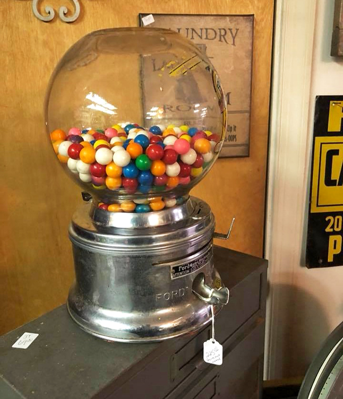 That Ford gumball machine probably dispensed more childhood dreams than actual gumballs back in its heyday.