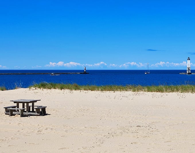 Your private Lake Michigan viewing room comes with the best soundtrack nature ever composed for relaxation.