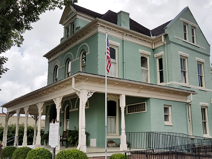 The mint-green Brown House Museum offers a delicious scoop of Victorian architecture with its ornate porch details that would make any gingerbread house jealous.