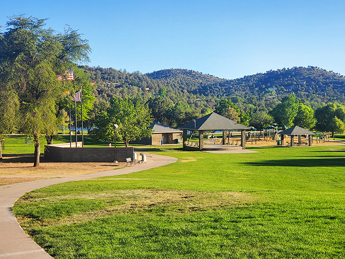 Green Valley Park proves that not all town parks are created equal—some come with mountain backdrops that make your smartphone camera weep with joy.