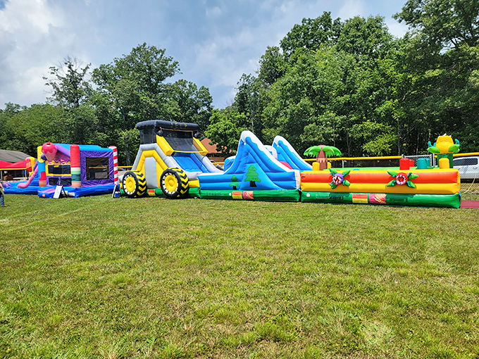 Those colorful inflatables promise more bounce per dollar than your retirement portfolio ever will in this economy.