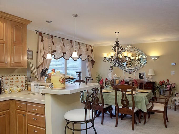 Dining areas that flow seamlessly from kitchen to living space&mdash;perfect for entertaining or simply enjoying a meal without balancing plates on your lap.