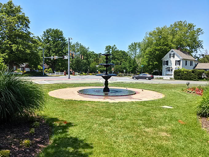 A peaceful fountain creates the soundtrack to Idlewild Park, where locals have been enjoying moments of tranquility since long before "mindfulness" became trendy.