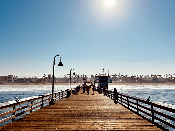 The iconic Imperial Beach Pier welcomes locals and visitors alike with breathtaking ocean views, salty breezes, and vibrant sunsets.