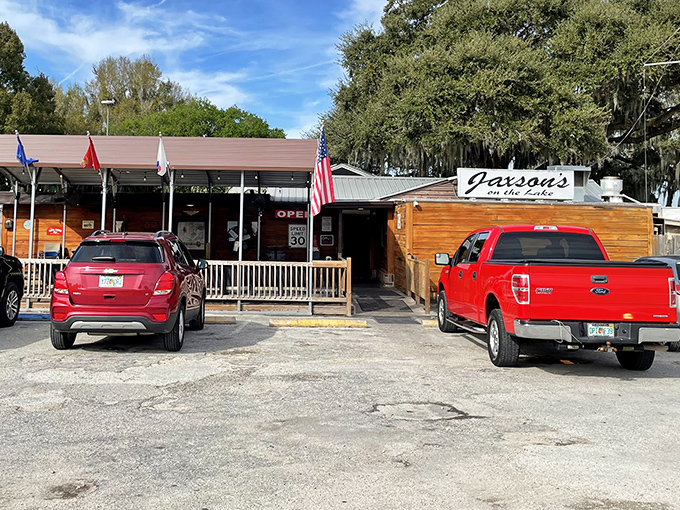 Jaxson's unpretentious exterior hides a local treasure where regulars know the best catch isn't just in the lake.
