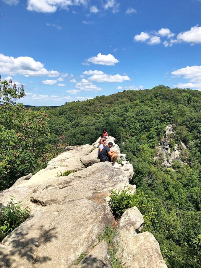 The King and Queen Seat offers views that make your Instagram followers jealous. Just don't get too selfie-happy near that 190-foot drop!