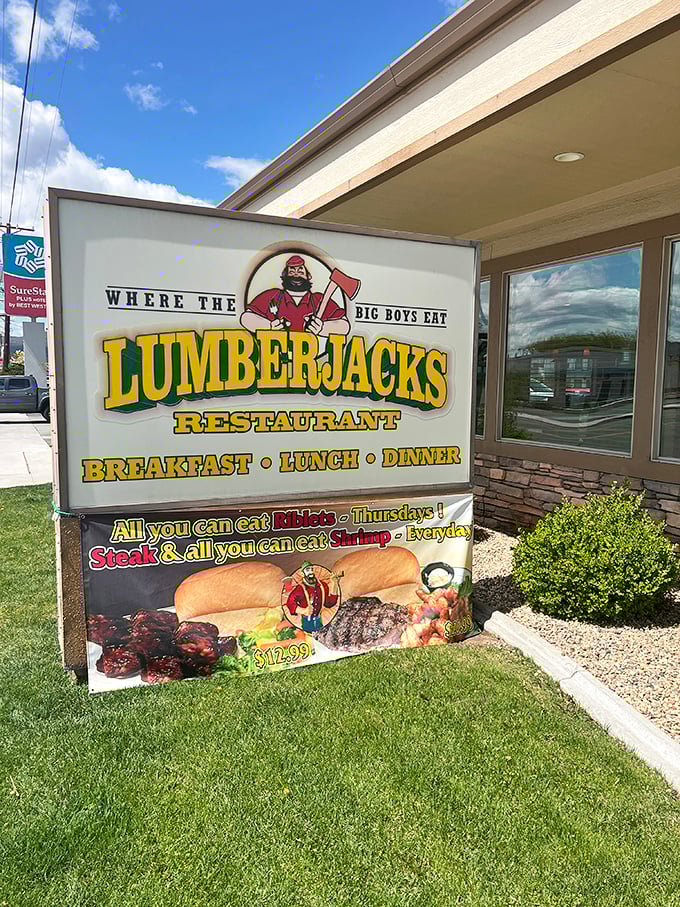 "Where the Big Boys Eat" isn't just a slogan&mdash;it's a promise. Lumberjacks Restaurant serves portions that could feed a logging crew.