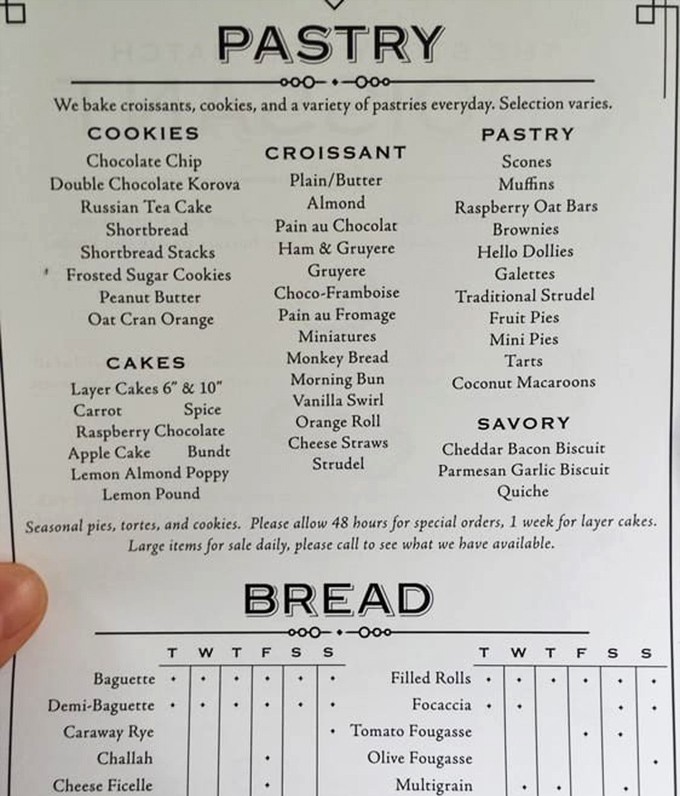 This menu isn't just a list&mdash;it's a roadmap to happiness. Each line represents a different path to carbohydrate nirvana.