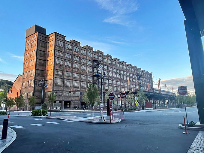 Bethlehem Steel's massive brick facade now houses treasures more accessible than steel ingots ever were, transforming industrial might into shopping delight.