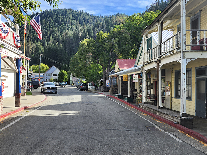Main Street's wooden boardwalks and historic facades make you half-expect to see a stagecoach roll through or a marshal walking his rounds.