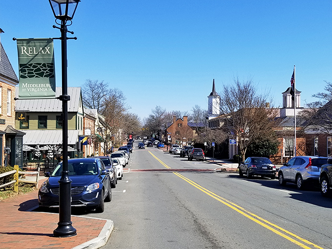 That "RELAX" banner isn't just decoration&mdash;it's the town motto and a gentle command to visitors who arrive with city pace still in their step.