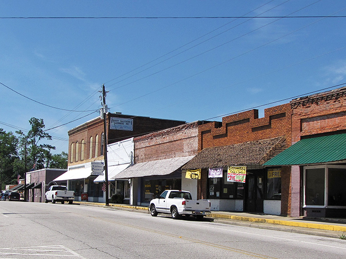 Vintage storefronts line Dillon's business district, offering a glimpse into a simpler time when shopping was an unhurried social affair.