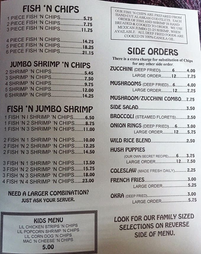 A menu that cuts right to the chase&mdash;no flowery descriptions needed when the seafood speaks for itself. Decision paralysis has never been so delicious.