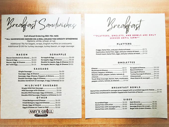 The menu reads like a love letter to breakfast classics&mdash;proof that sometimes the most meaningful relationships in life are between you and a perfectly made sandwich.