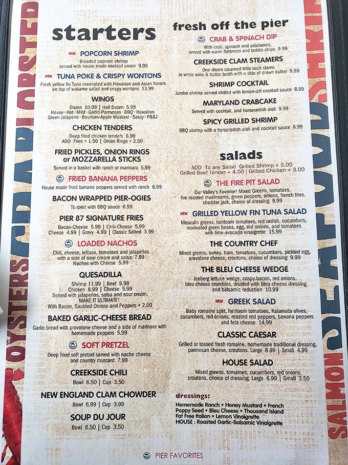 A menu that reads like a love letter to comfort food. The real struggle isn't finding something good&mdash;it's narrowing down your choices to just one meal.