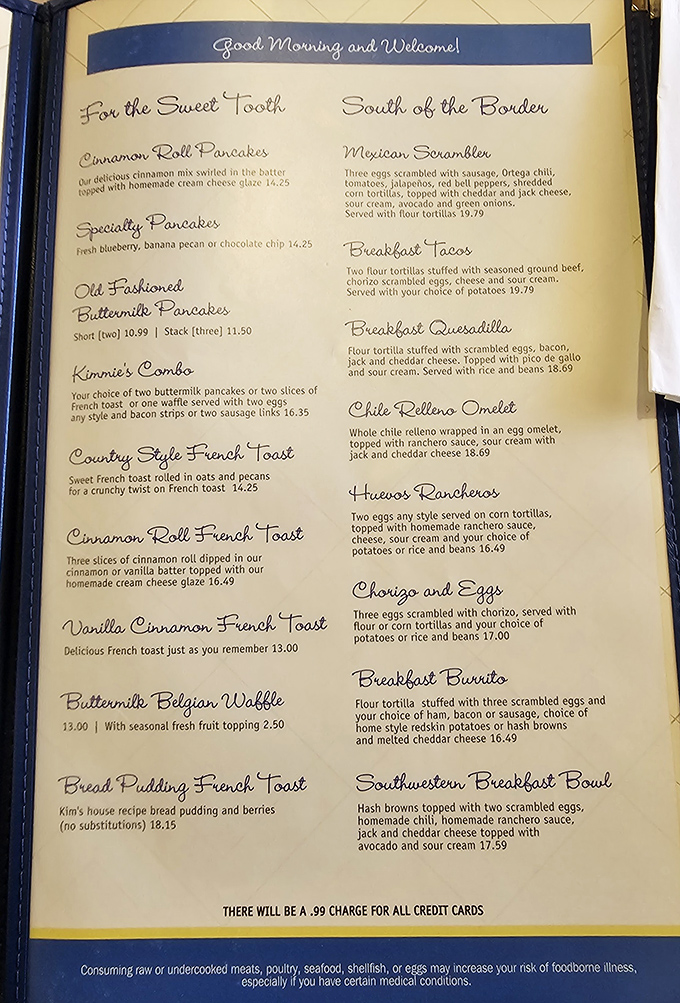 The menu reads like a love letter to breakfast classics, with enough creative twists to keep regulars coming back for years.