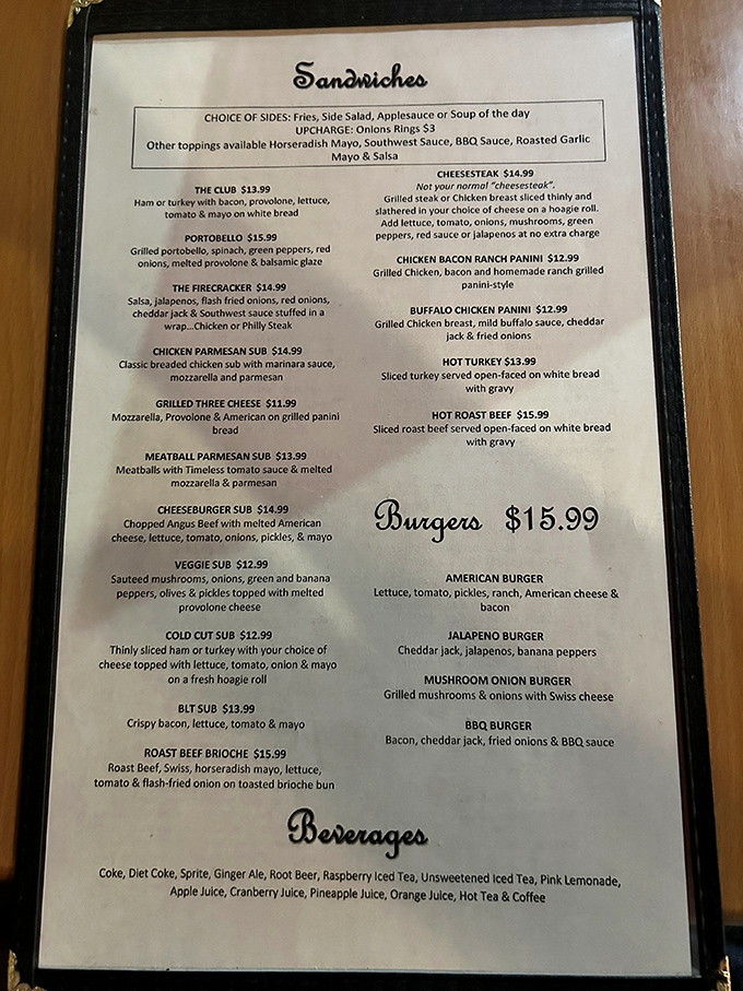 Every sandwich tells a story, and these menu options promise chapters worth savoring slowly.