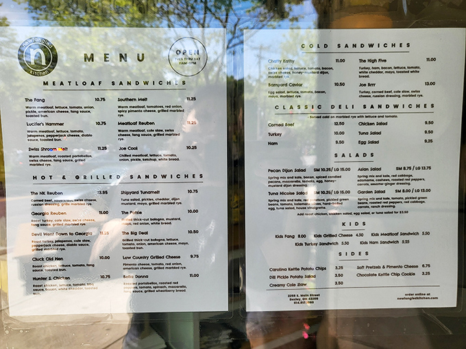 This isn't just a menu—it's a roadmap to sandwich nirvana. "The Fling" might be casual, but this relationship with meatloaf could get serious.