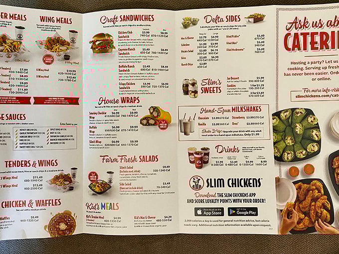 The menu reads like poetry for poultry lovers&mdash;each section promising delicious possibilities that make decision-making gloriously difficult.