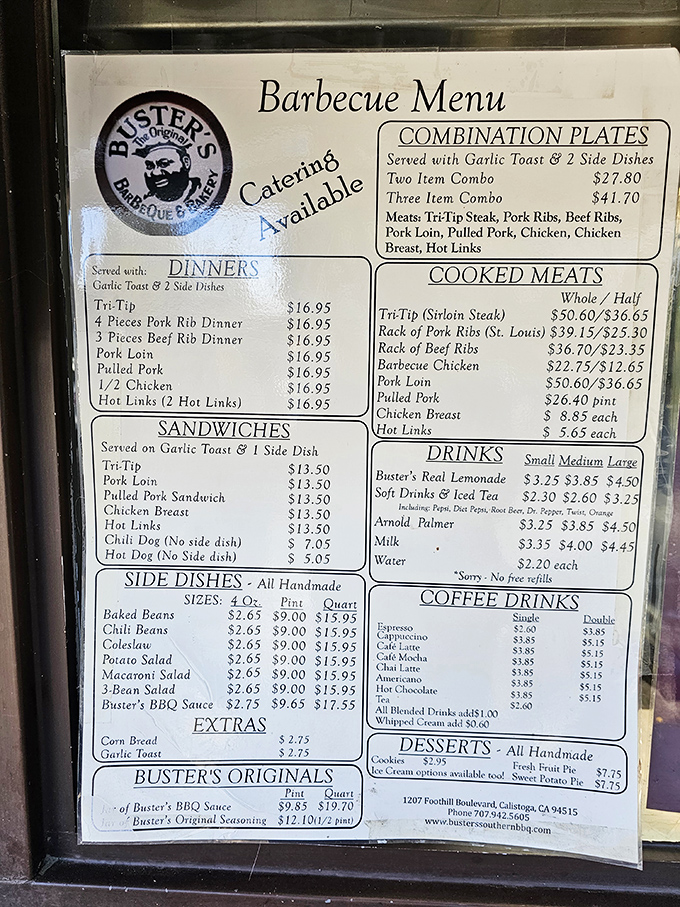 This menu isn't just a list of options &ndash; it's a roadmap to happiness. Study it like you're cramming for the most delicious exam of your life.