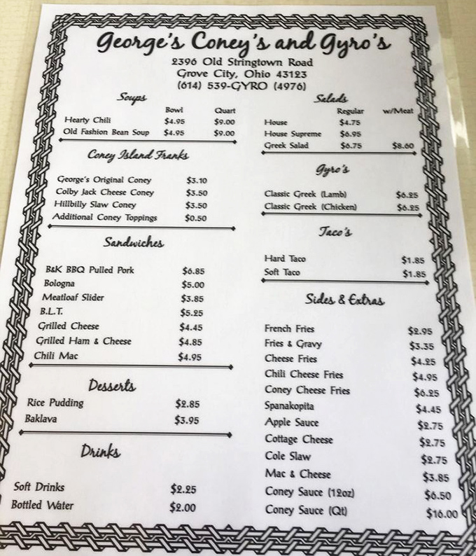 A menu that reads like poetry to comfort food lovers&mdash;spanning from classic coneys to authentic Greek specialties, all without a hint of pretension.