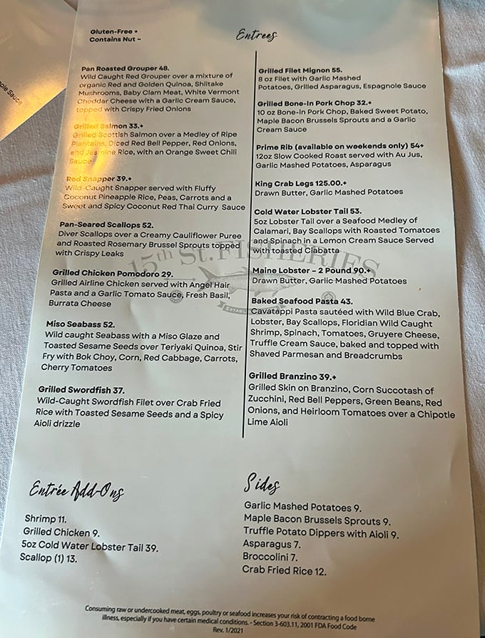 This menu isn't just a list of dishes&mdash;it's a maritime treasure map where X marks the spot for your next food obsession.