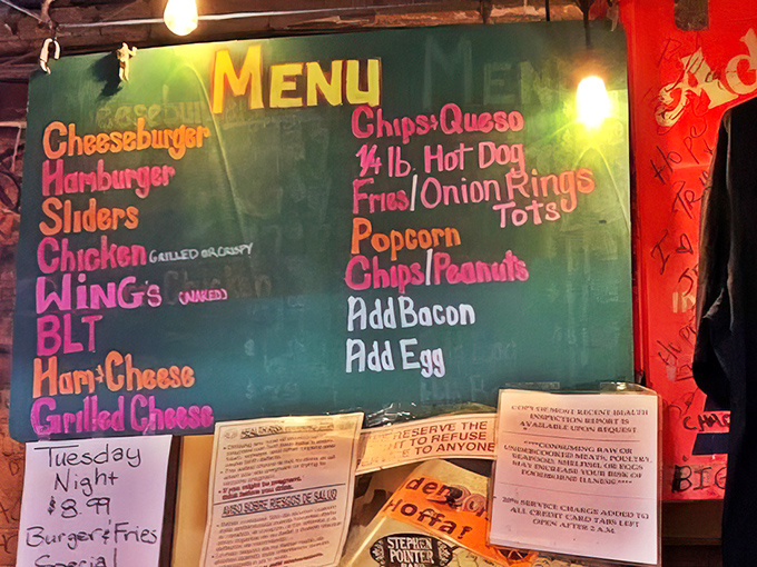 Sometimes the best menus are written in chalk, keeping things simple and perfect since forever.
