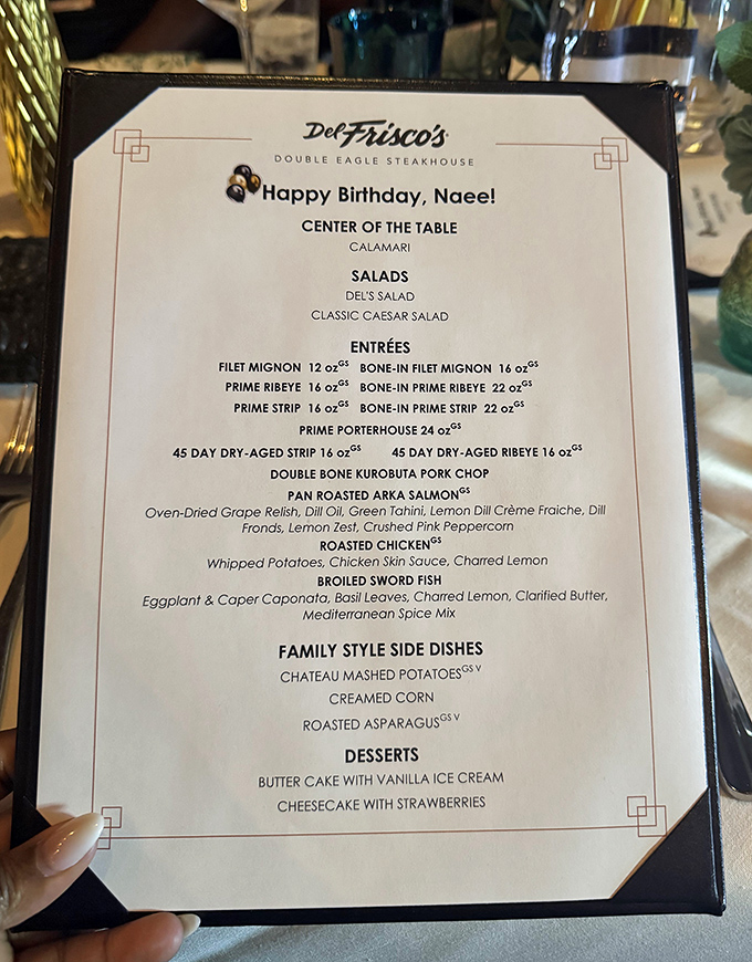 This menu isn't just a list of options&mdash;it's a roadmap to happiness. Each item promises a journey worth taking.